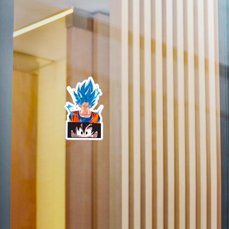 Goku Blue Saiyan-sticker - Etsy