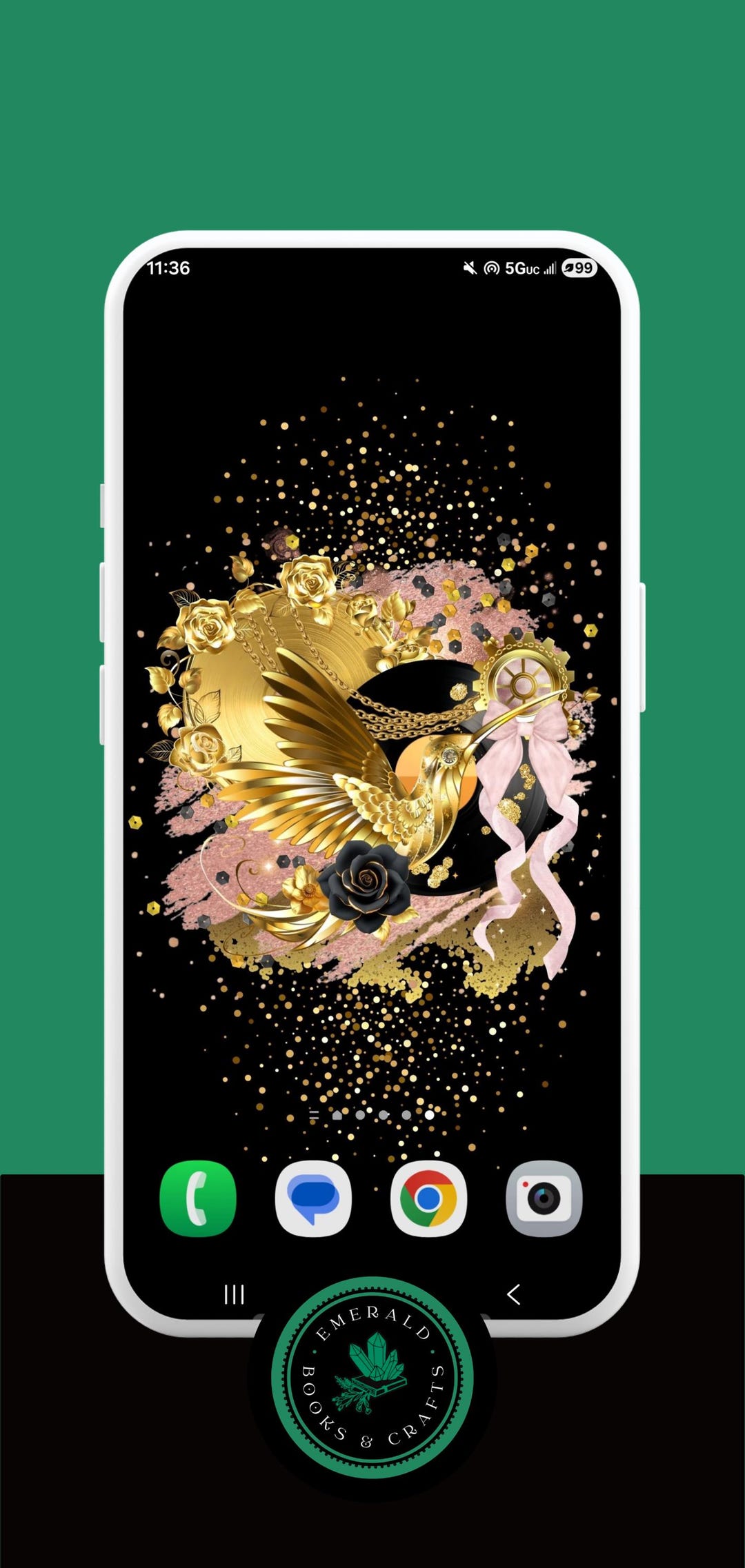 Smartphone Wallpaper - Steampunk Collage Digital Art - Chakra Opening ...