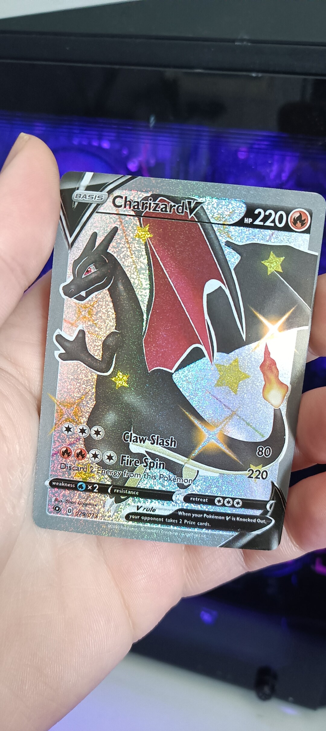 Custom Charizard V 2020 Champions Path Full Art Holo 79/73 Handmade - Etsy