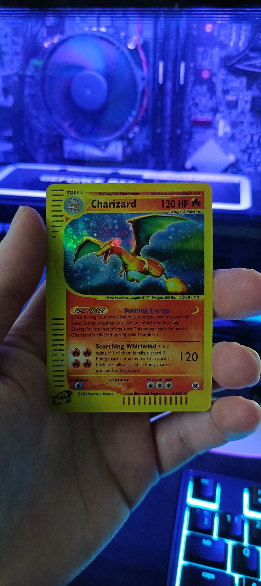 Custom Charizard TCG Rare Expedition Base Set Individual Collectable ...