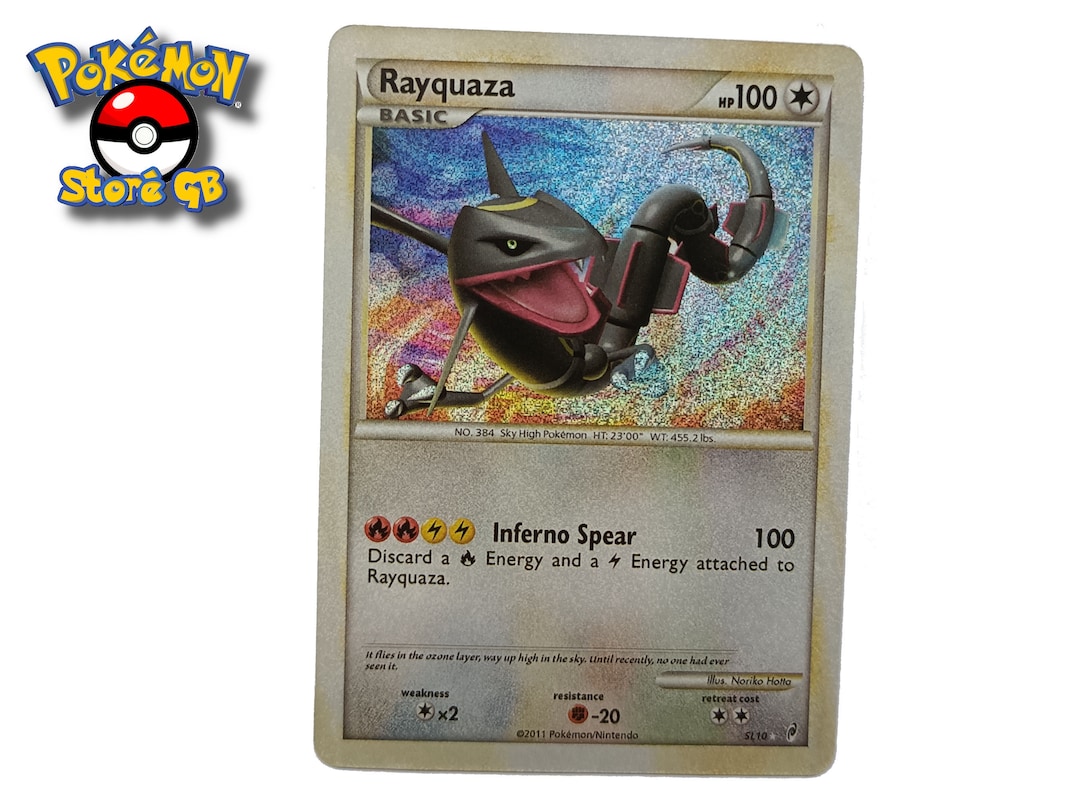 Rayquaza SL10 SECRET RARE Shiny Call of Legends Pokémon TCG 2011 - Etsy
