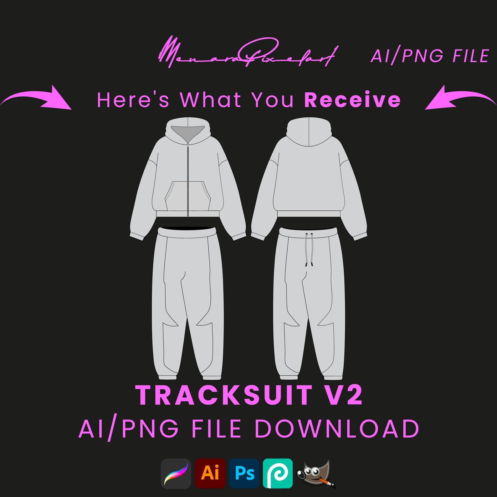 Streetwear Vector Mockup Pack: Tactical Pants & Zip Hoodie Templates - Etsy