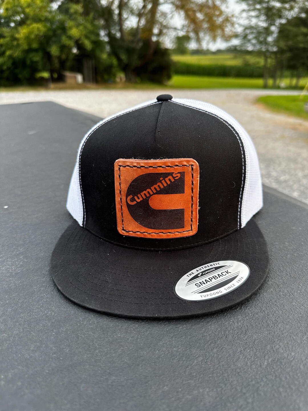 Leather Cummins Patch Hat - Etsy