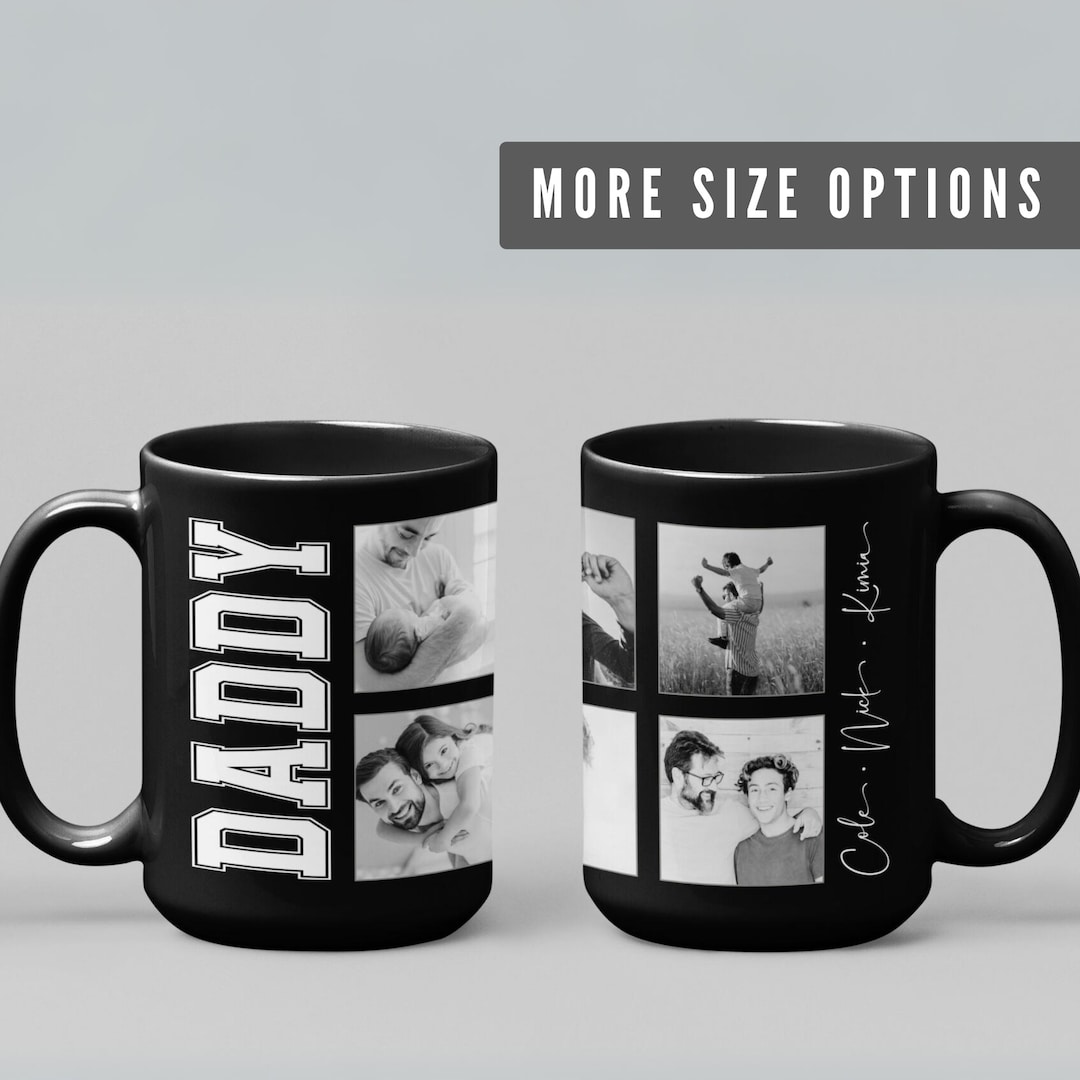Personalized Photo Mug Dad, Custom Photo Mug Daddy Gifts, Dad Birthday ...