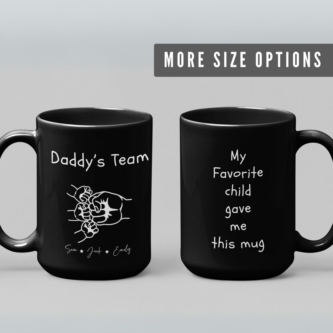 Custom Fist Bump Dad Mug, Personalized Father's Day Gift, Custom Dad ...