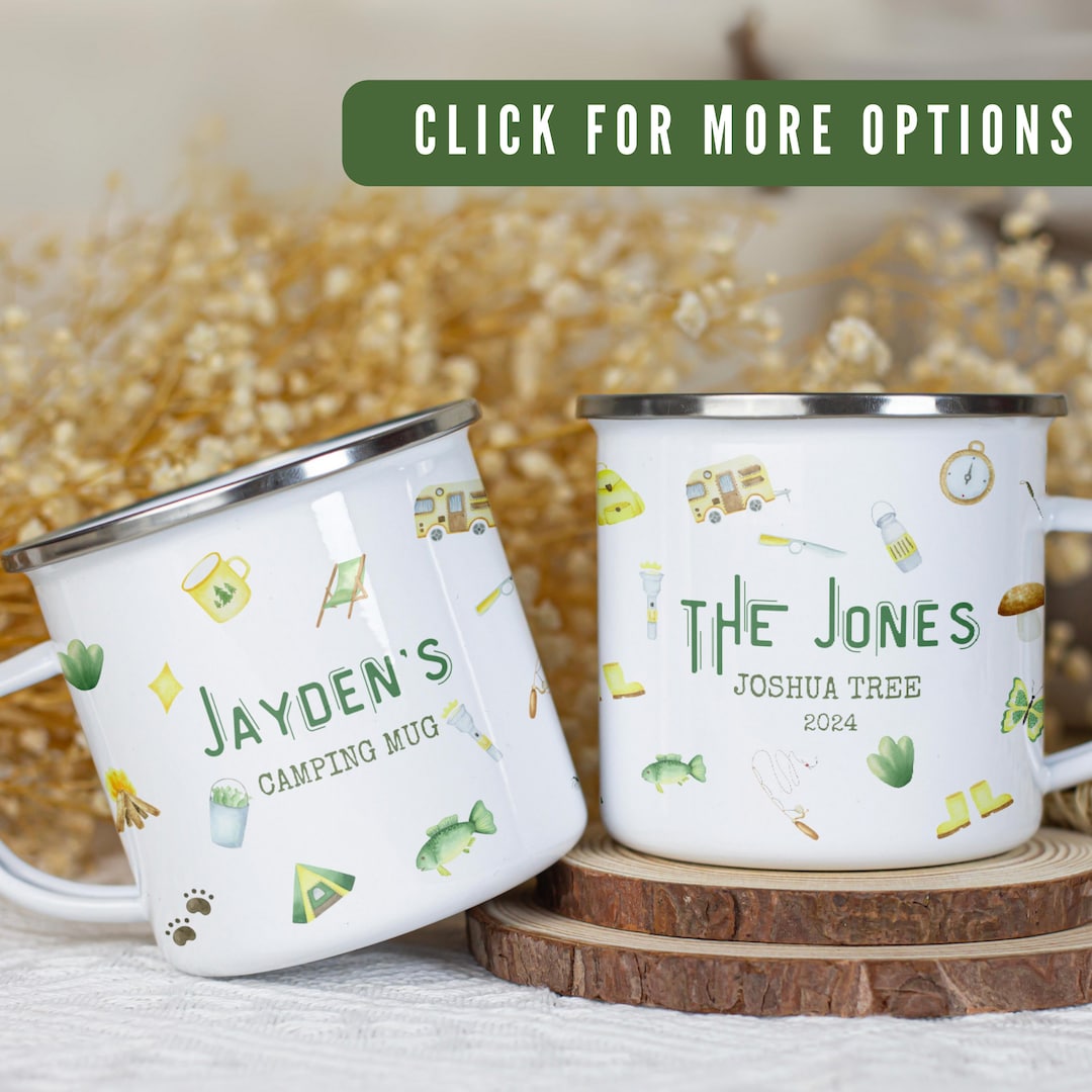 Personalized Camping Mug for Kids, Custom Campfire Mug, Custom Kids Mug ...