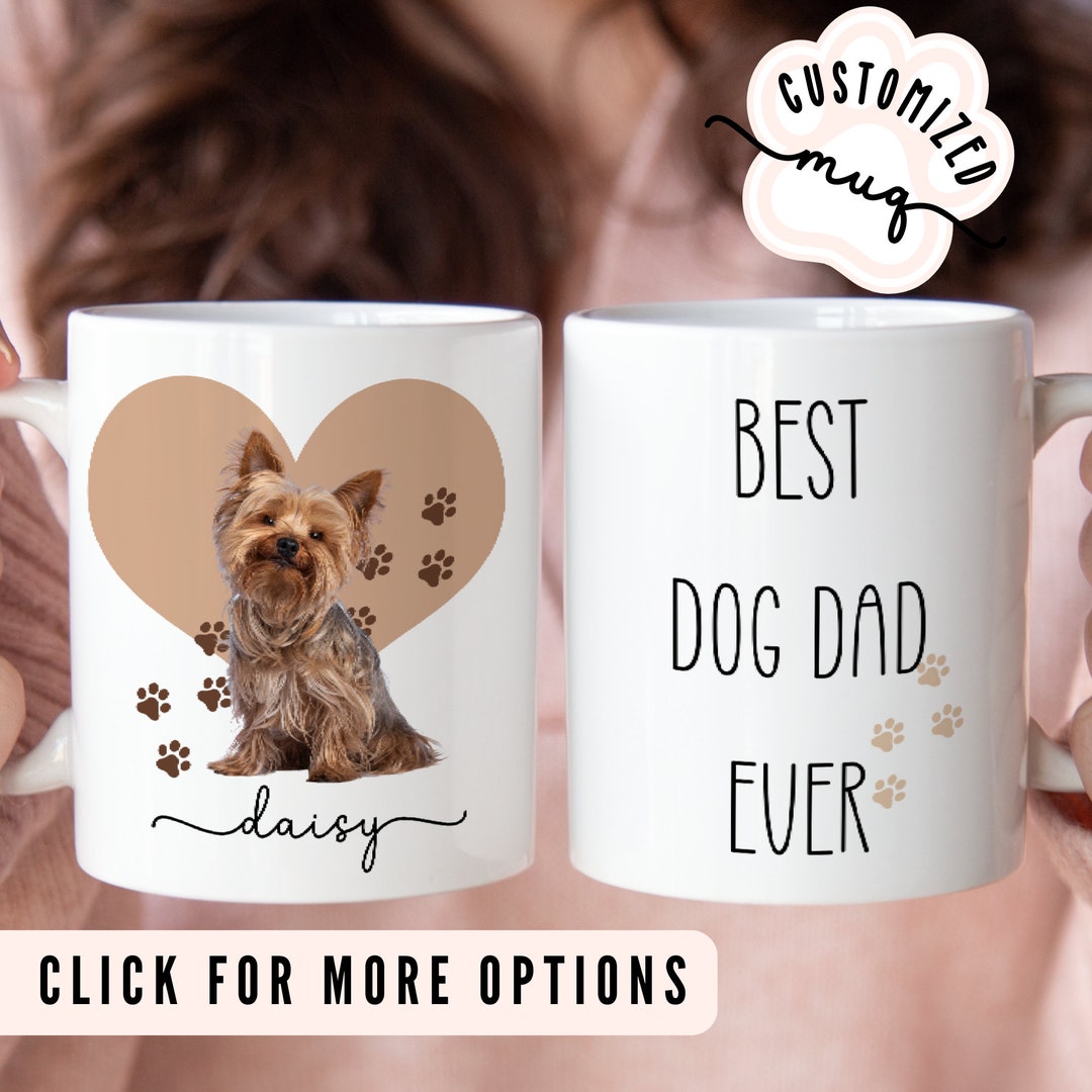 Custom Photo Dog Dad Cup Father's Day Dog Dad Gift Pet Photo Mug ...