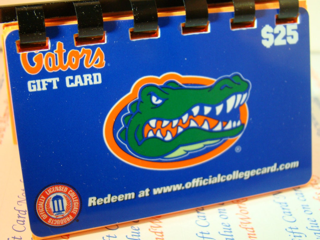 Florida Gators -- Gift Card Notebook - Etsy