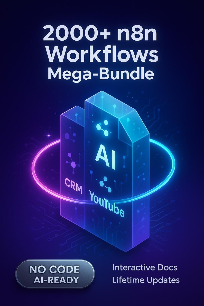 2000+ N8n Workflows Mega-bundle & Interactive Documentation – Ultimate AI Automation Library - Etsy