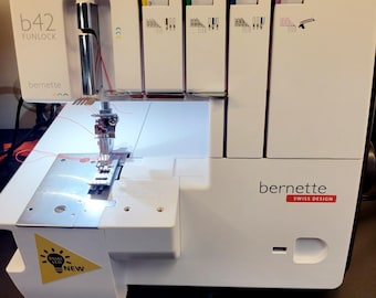 Bernette B42, B 42 Coverhem,cover & Chain Stitch Serger Machine -OPEN ...