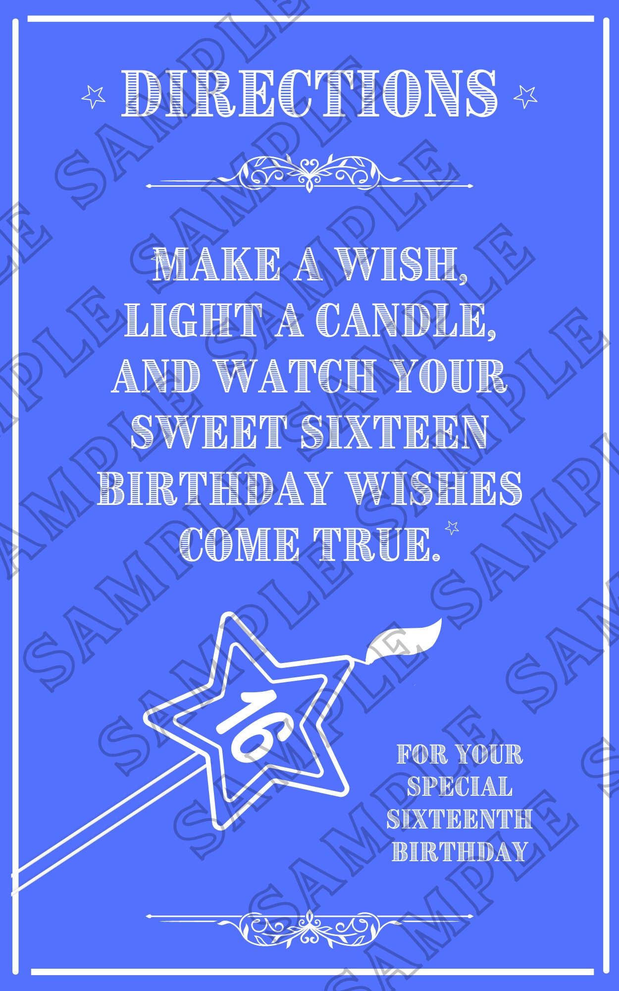 16 Wishes Movie Candle Box Digital Printable Professional Lookalike ...