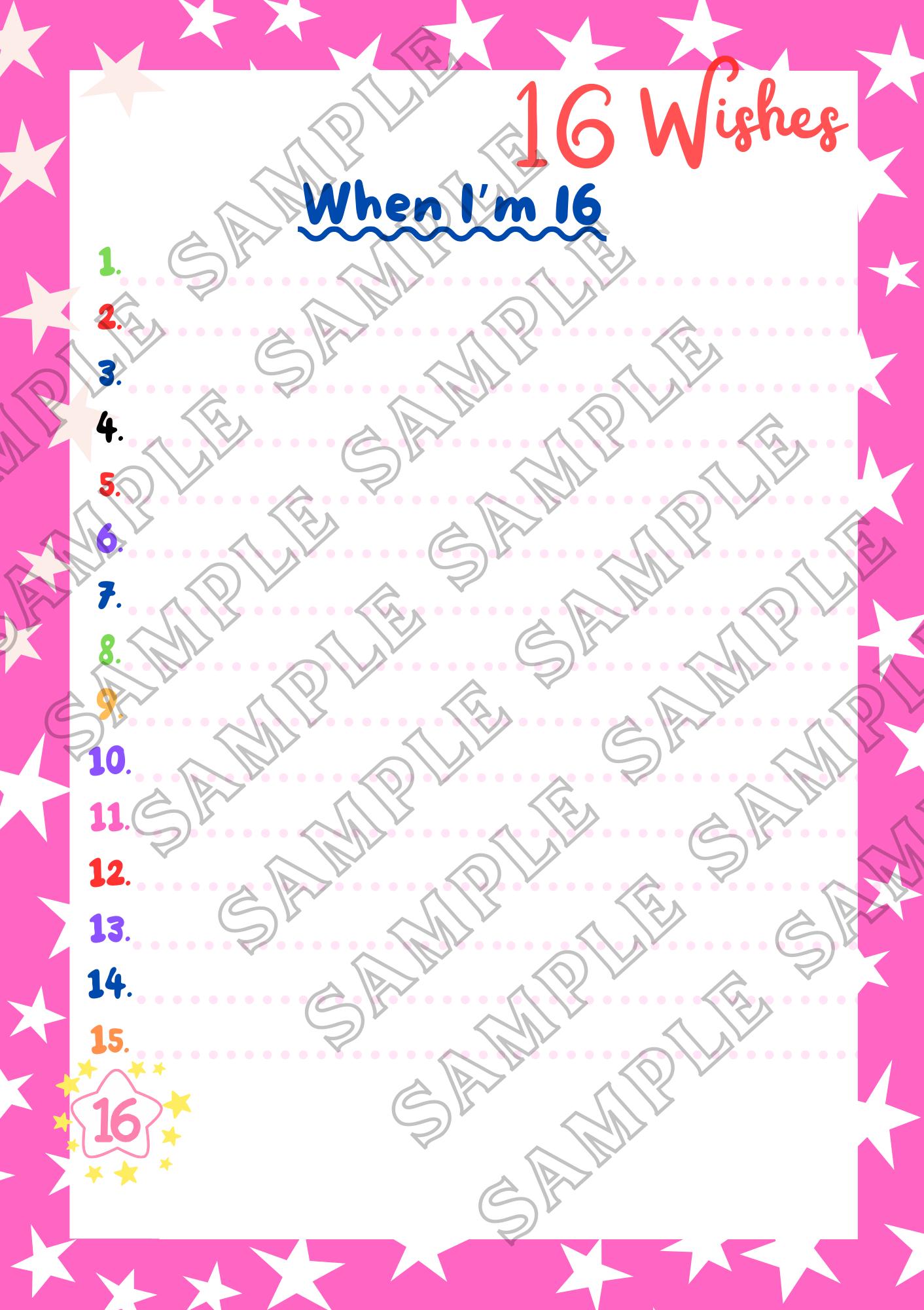 16 Wishes Movie Candle Box Digital Printable Professional Lookalike ...