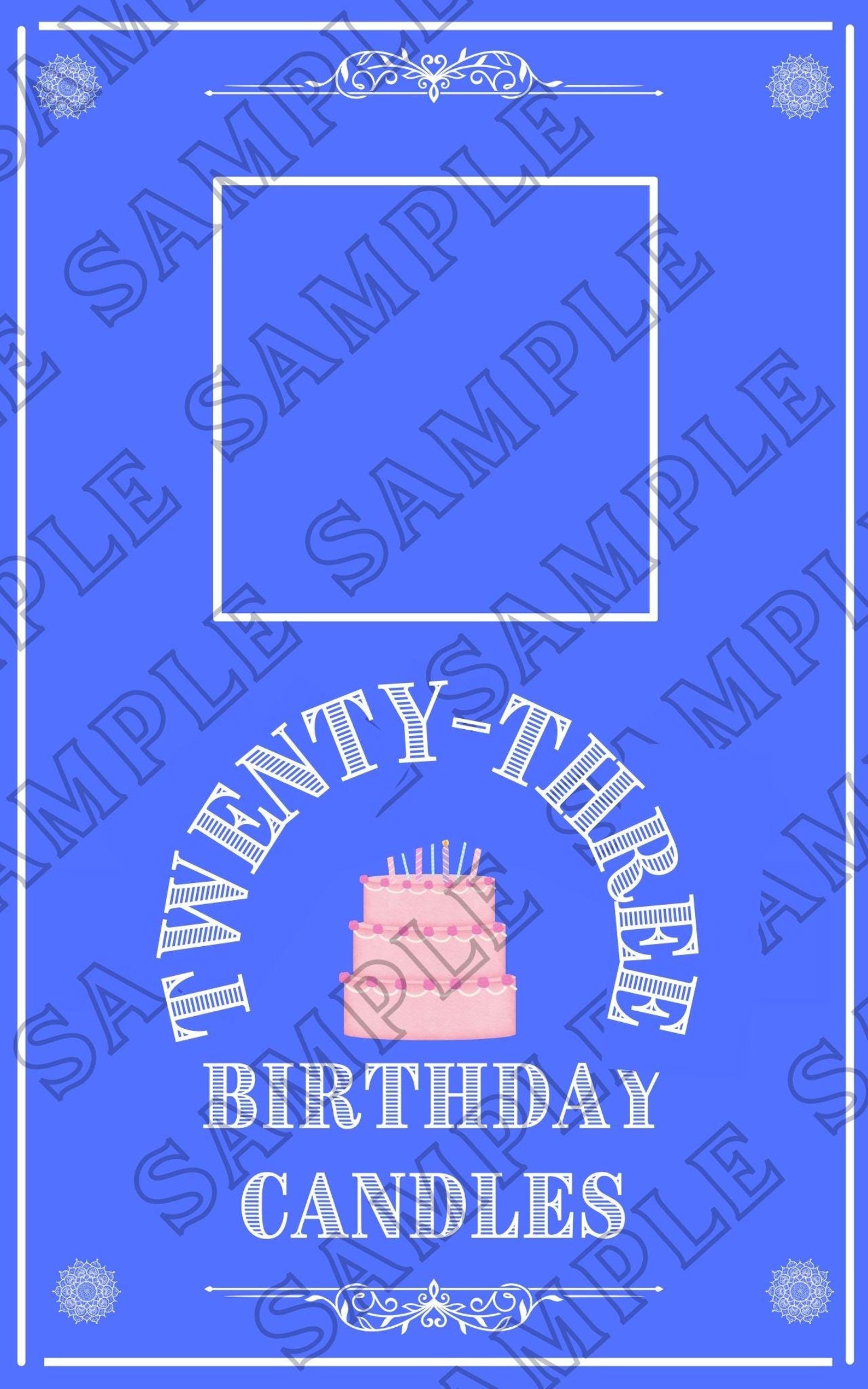 Sweet 23 Candle Box - 16wishes Digital Download - Etsy