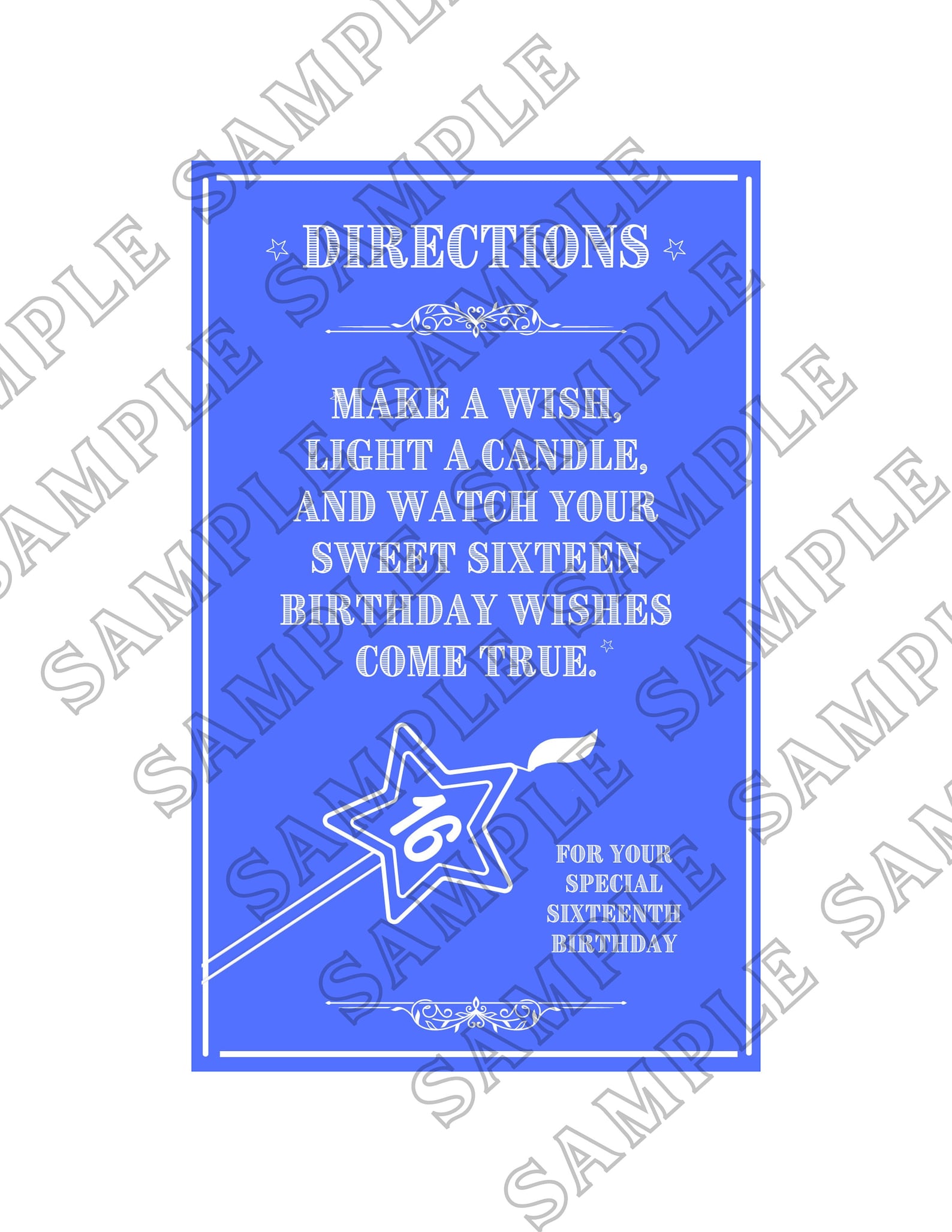 16 Wishes Movie Candle Box Digital Printable Professional Lookalike ...