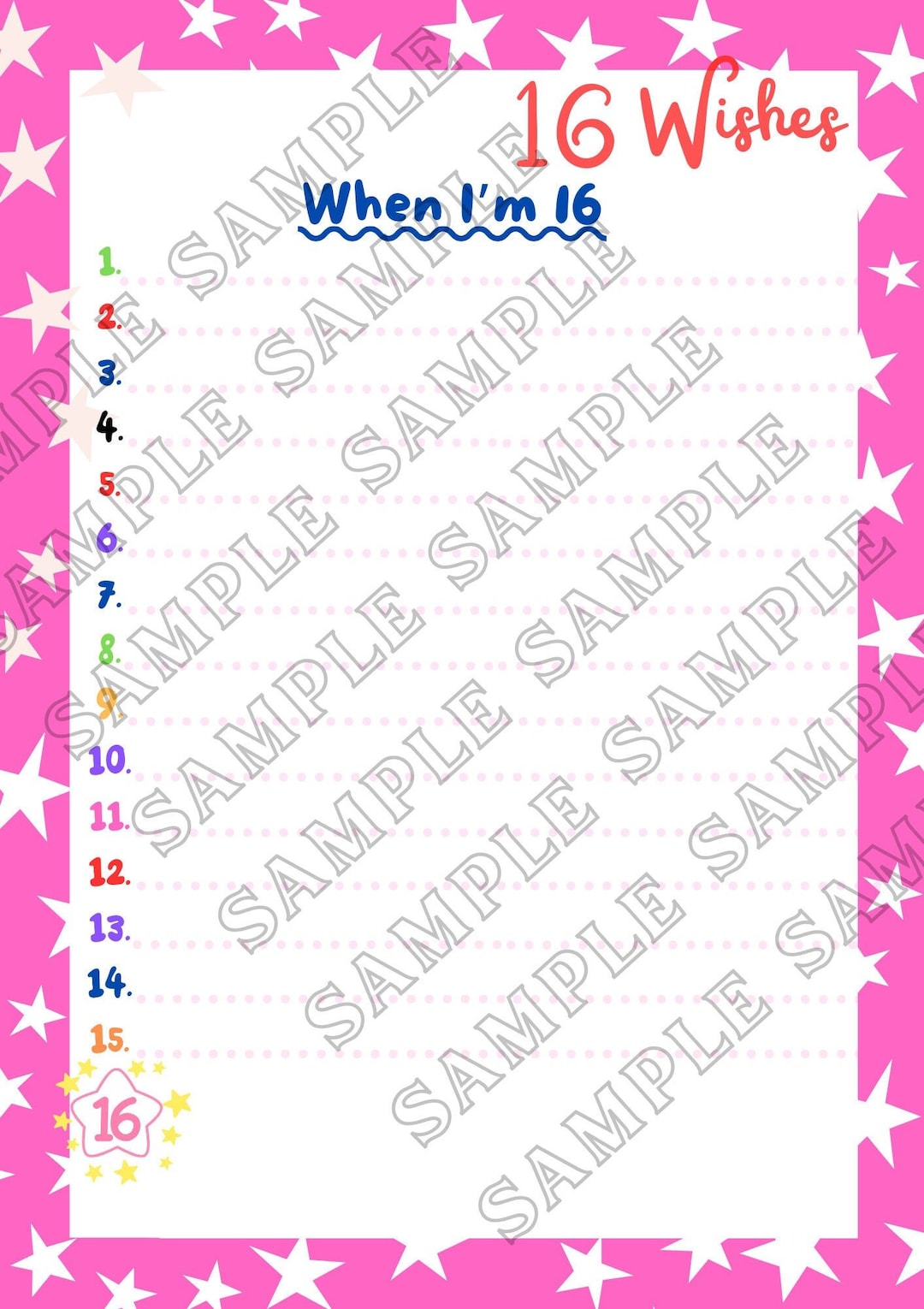 16 Wishes Movie Candle Box - Wishlist and Matchbox Printable ...
