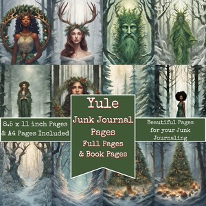 Yule Junk Journal Pages, Holiday Junk Journal, Printable, Paper, Book ...