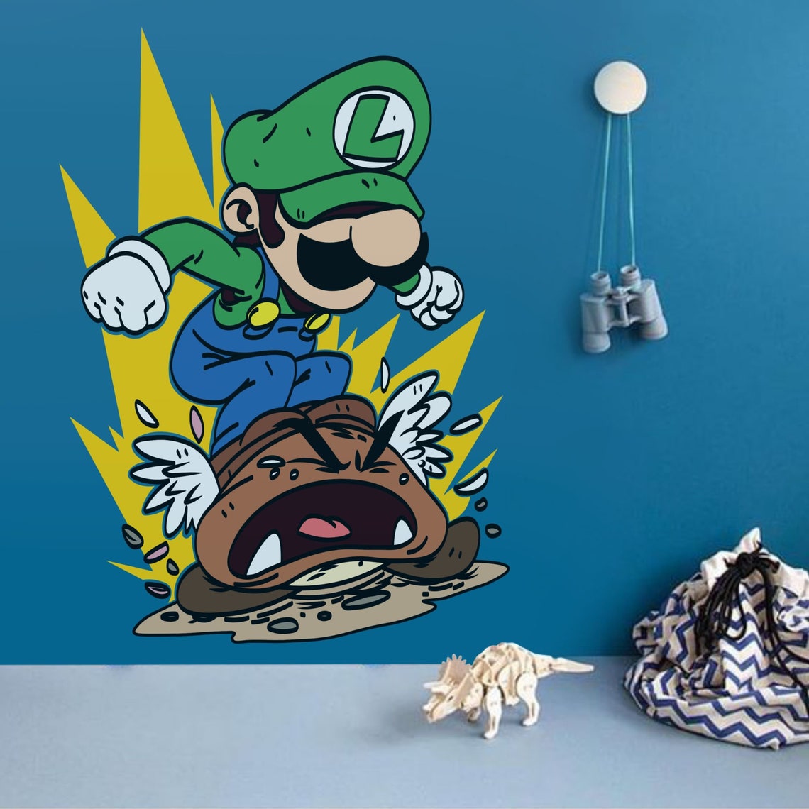 Peel and Stick Super Mario Wall Decal Nintendo Games Decal Luigi Wall ...