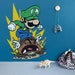 Super Mario & Luigi Wall Decal, Nintendo Kid Room Decor - Etsy