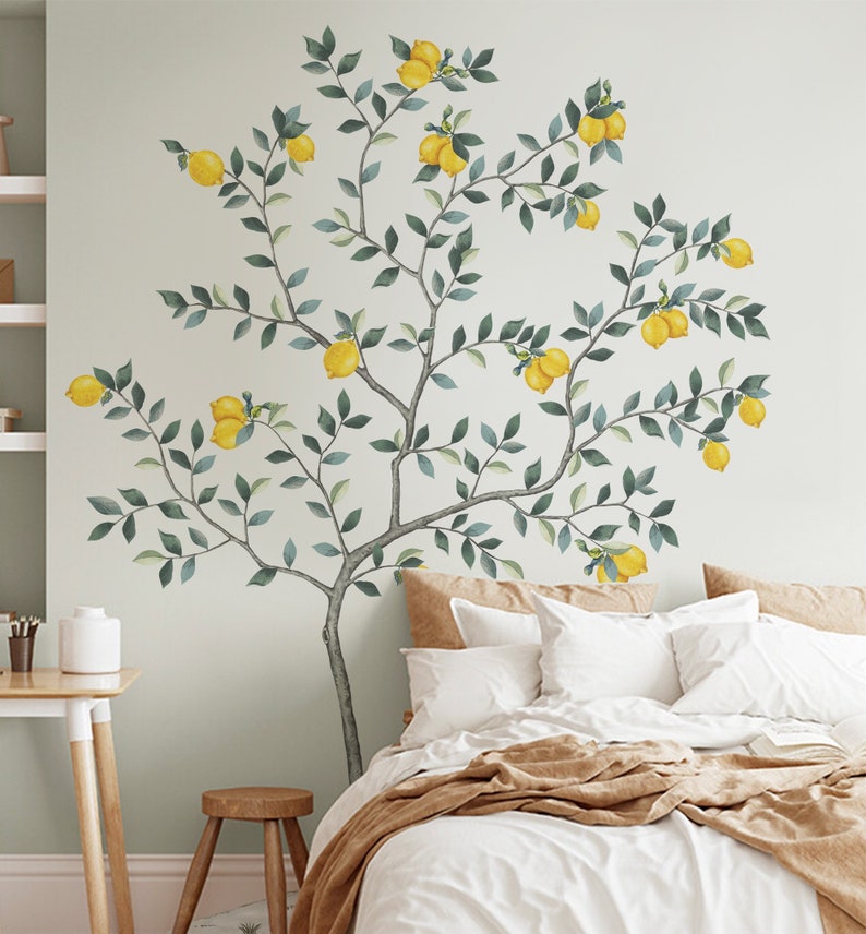 Lemon Tree Wall Decal, Wall Art, Wall Sticker - Etsy