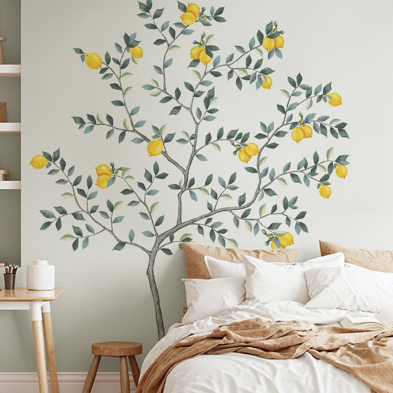 Watercolor Lemon Decals - Etsy