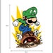 Super Mario & Luigi Wall Decal, Nintendo Kid Room Decor - Etsy