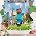 Peel and Stick Minecraft Wall Decal Pixel Art Wall Sticker Boy Room ...