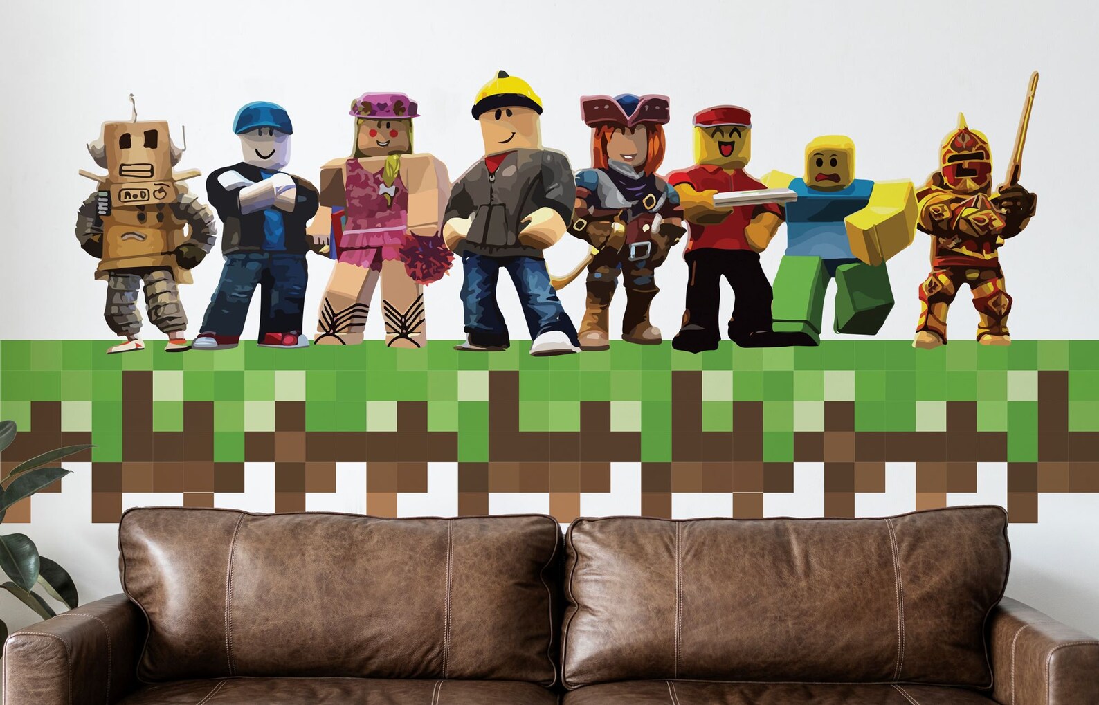 Peel and Stick Minecraft Wall Decal Nintendo Games Wall Sticker Kid ...