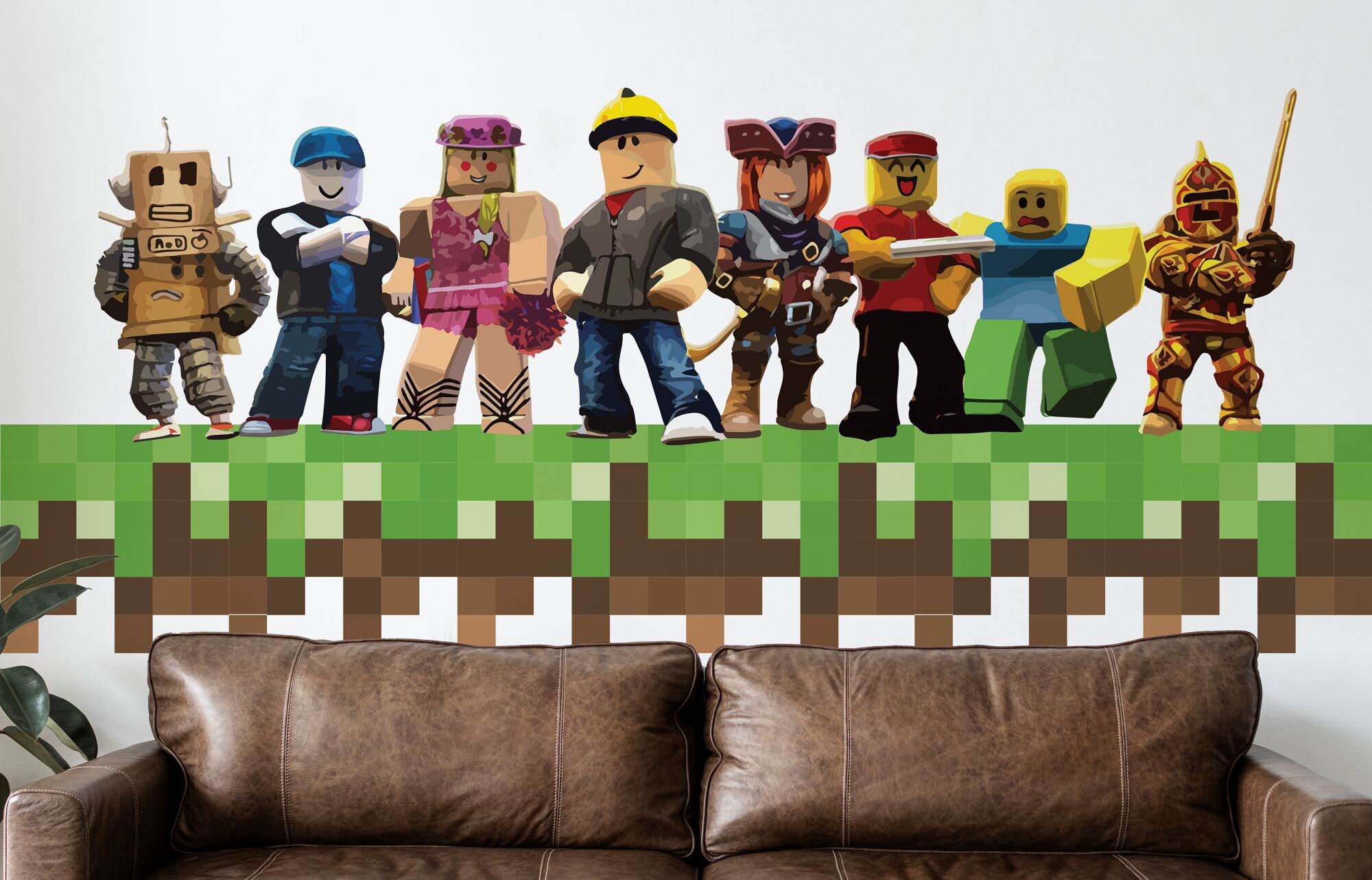 Peel and Stick Minecraft Wall Decal Nintendo Games Wall Sticker Kid ...
