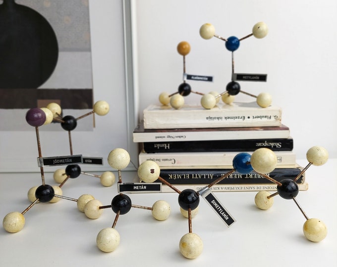 Vintage Molecule Model, Office Decor, Chemistry Teacher Gift, Science ...