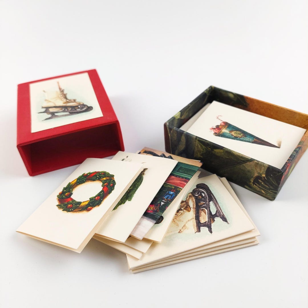 Vintage Christmas Gift Card Package - Etsy