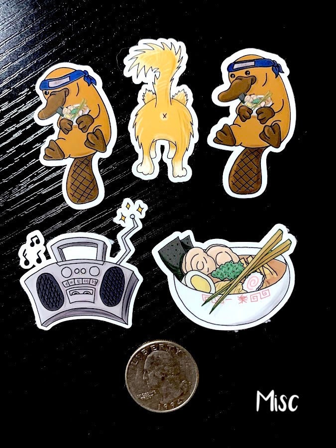 Mini Die-cut Sticker Packs 8 Choices - Etsy