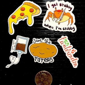 Mini Die-cut Sticker Packs 8 Choices - Etsy