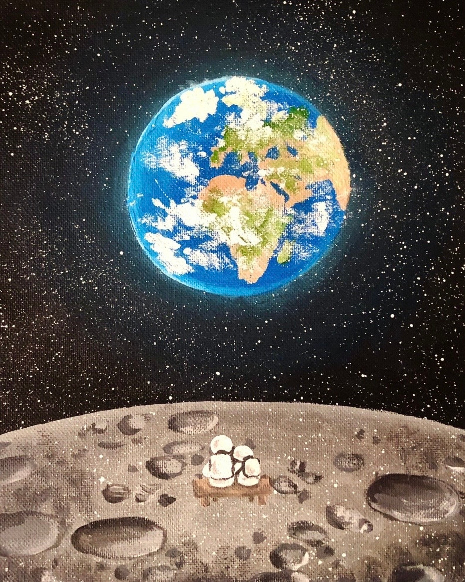 Love You to the Moon and Back - 8”x10” Matte Art Print From a Whimsical ...