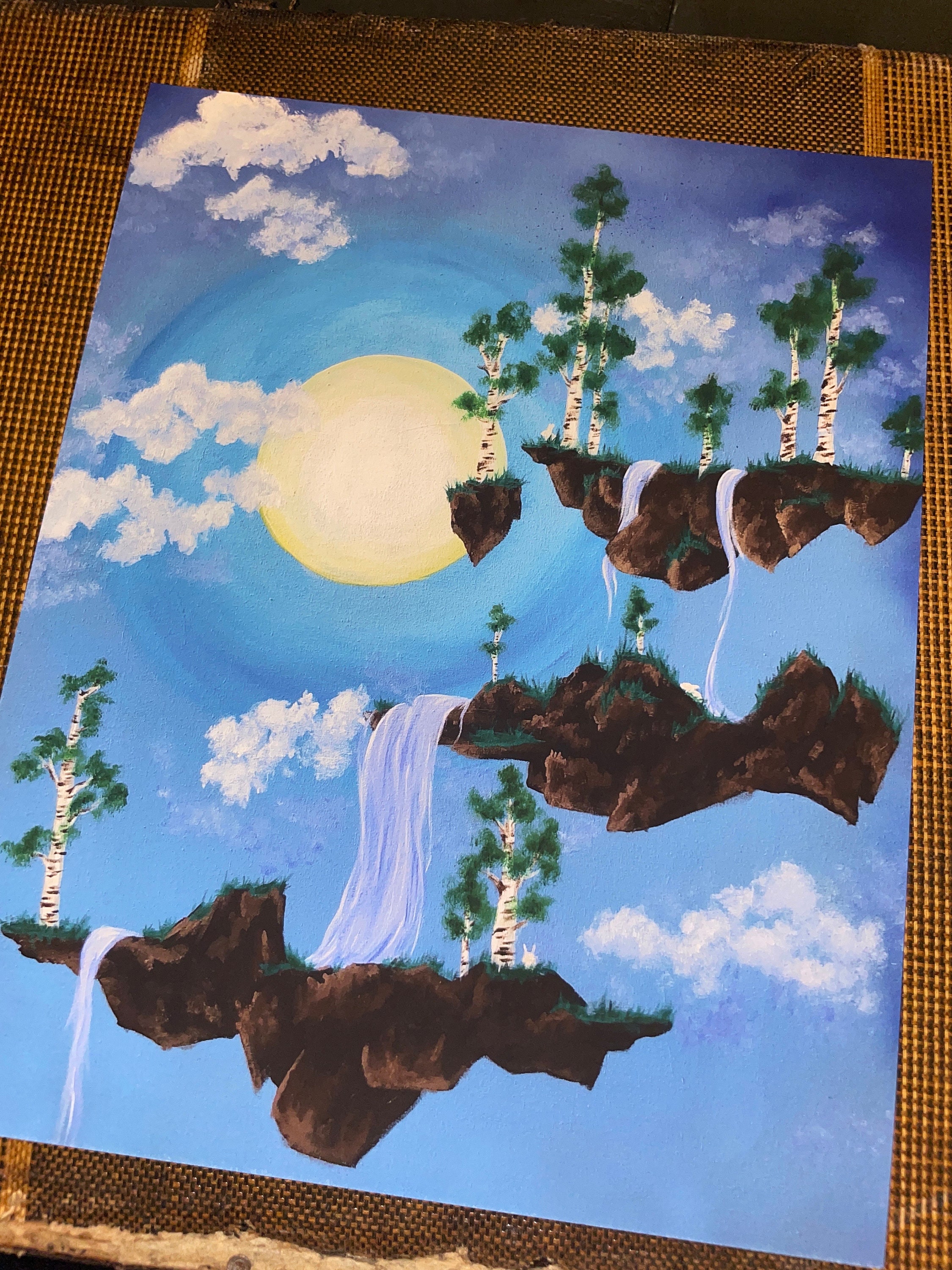 Head in the Clouds - 8”x10” Matte Art Print From a Whimsical Handmade ...