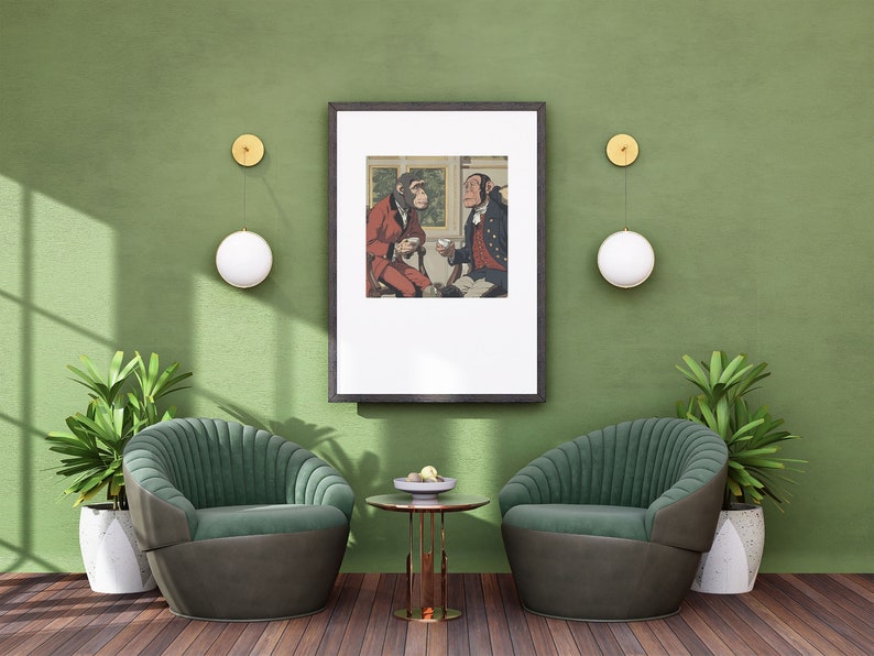 Ape Afternoon Tea. Movie Poster. Poster Print. Instant Digital Download ...