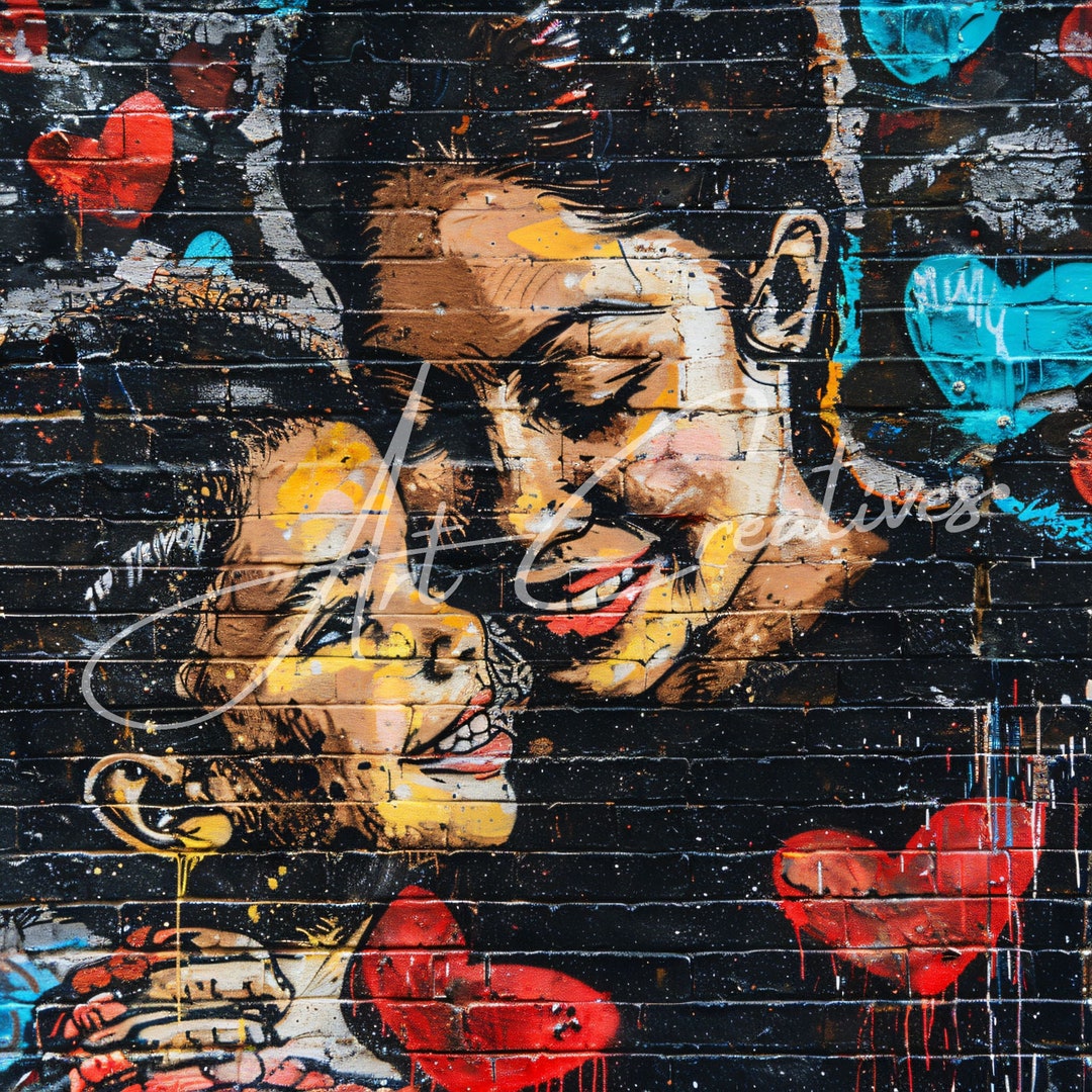 Graffiti Joy Art Print. Mothers Day. Digital Download. Digital Art ...