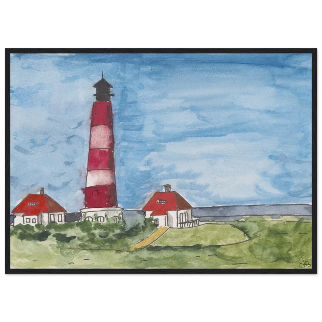 Lighthouse 5070 Mural Watercolor - Etsy