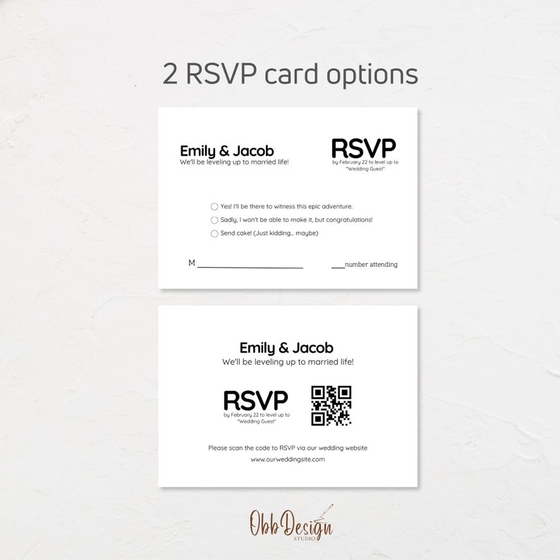 Game Over Invitation Suite Template, Hilarious Wedding Invitation ...