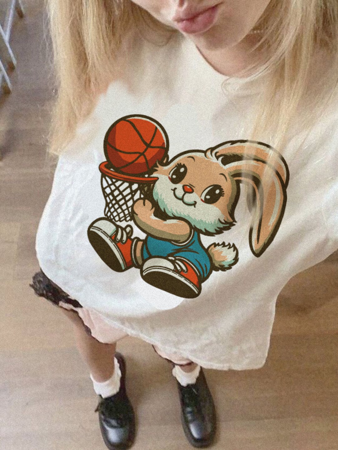 Cute Bunny Shirt, Basketball Fan, Sport Gift, Bunny Lover, Pet Lover ...