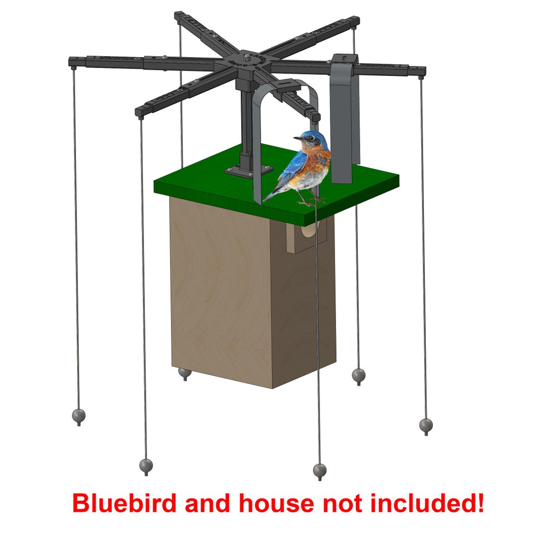 Protect Your Bluebird House From House Sparrows! Model SBG-BBF for ...