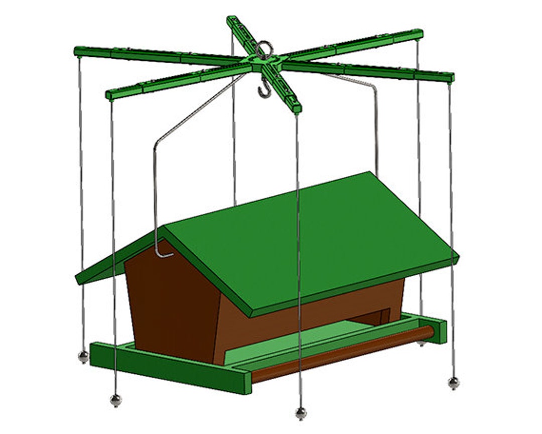 Protect Your Large Hanging Rectangular / Platform Feeder With Sparrow-b ...