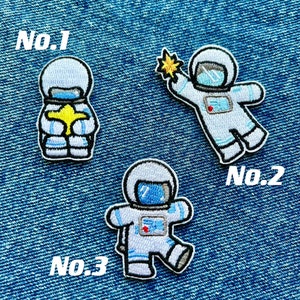 Astronaut With Star Patches set of 3 Pieces, Astronaut Iron on Patch ...