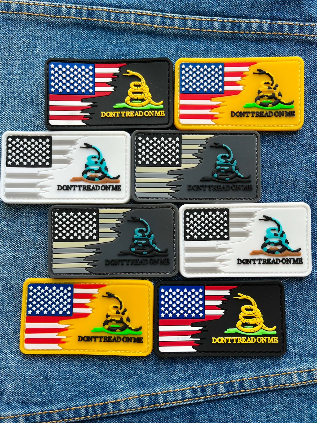 Don't Tread on Me Patch, PVC Patch, Morale Patch, Tactical Patch, Hook ...