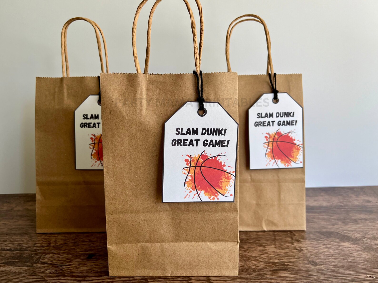 Printable Basketball Snack Tags, Basketball Team Tags, Basketball Treat ...