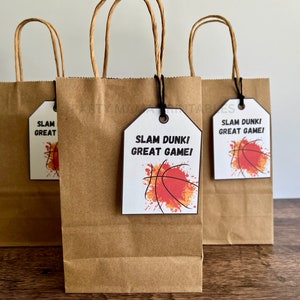 Printable Basketball Snack Tags, Basketball Team Tags, Basketball Treat ...