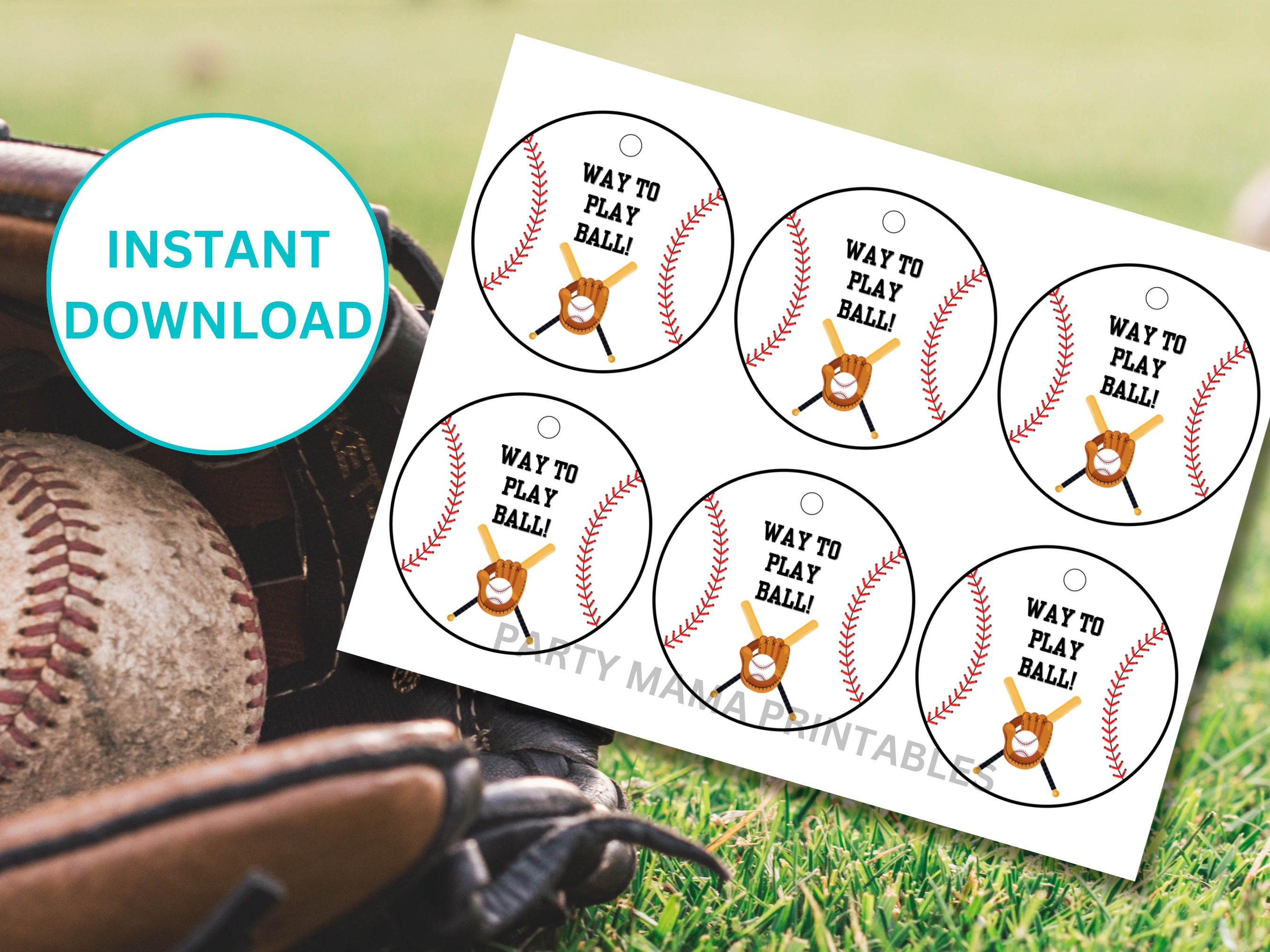 Printable Baseball Snack Tags, Baseball Treat Tags, Baseball Team Tags ...