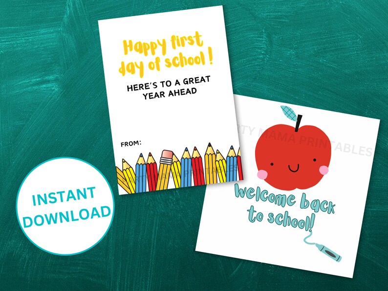 Printable Back to School Gift Tags, Welcome Back to School, Happy First ...