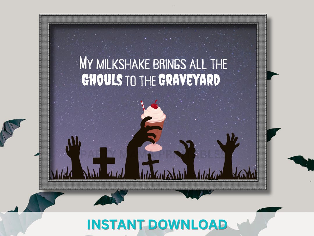 Printable Spooky Art Print Halloween Printable Wall Art Halloween ...