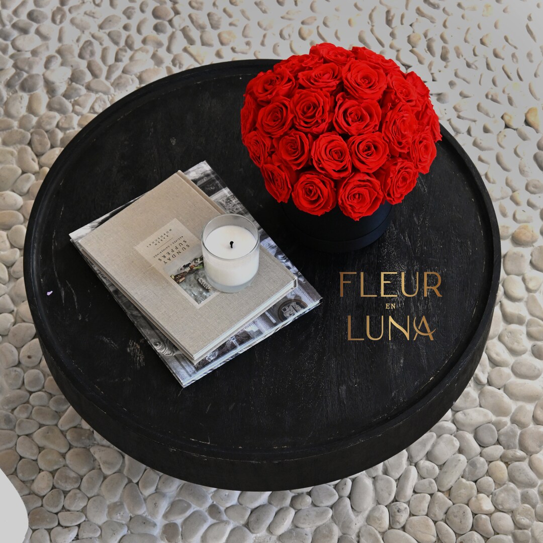 Eternal Roses in a Classic Box, Preserved Roses in a Box, Immortal ...