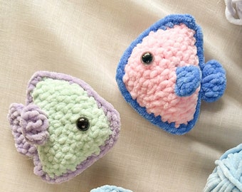 Colorful Fish Crackers Crochet Pattern - Etsy